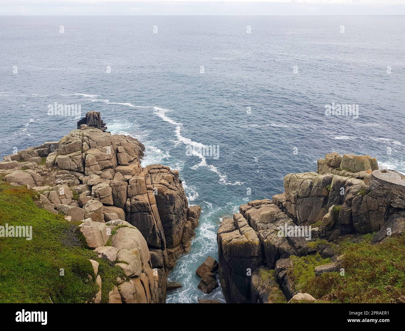 Celtic Sea - a view from Minack Theatre, Porthcurno, Penzance, Cornwall ...