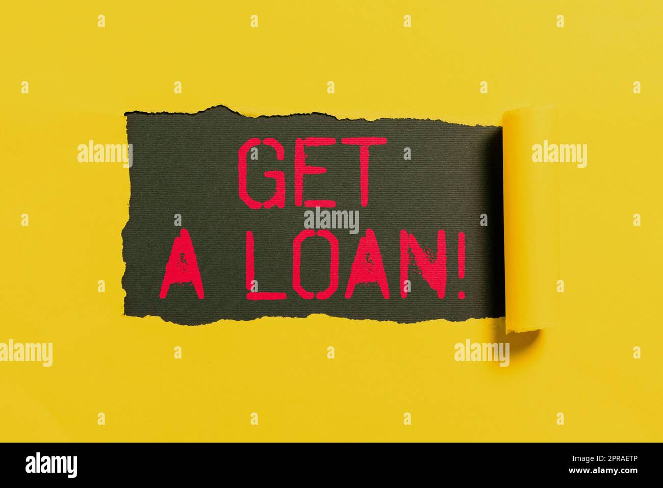 Handwriting text Get A Loan. Business concept mount of money that is ...