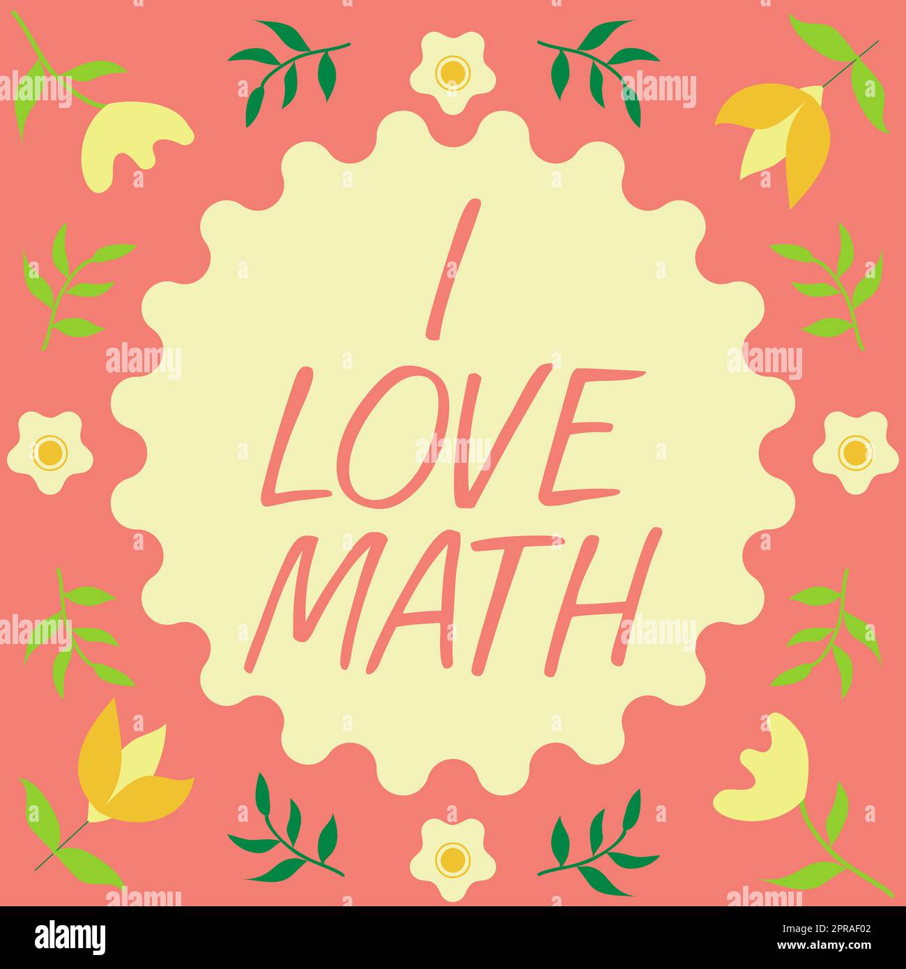 Text showing inspiration I Love Math. Business concept To like a lot ...