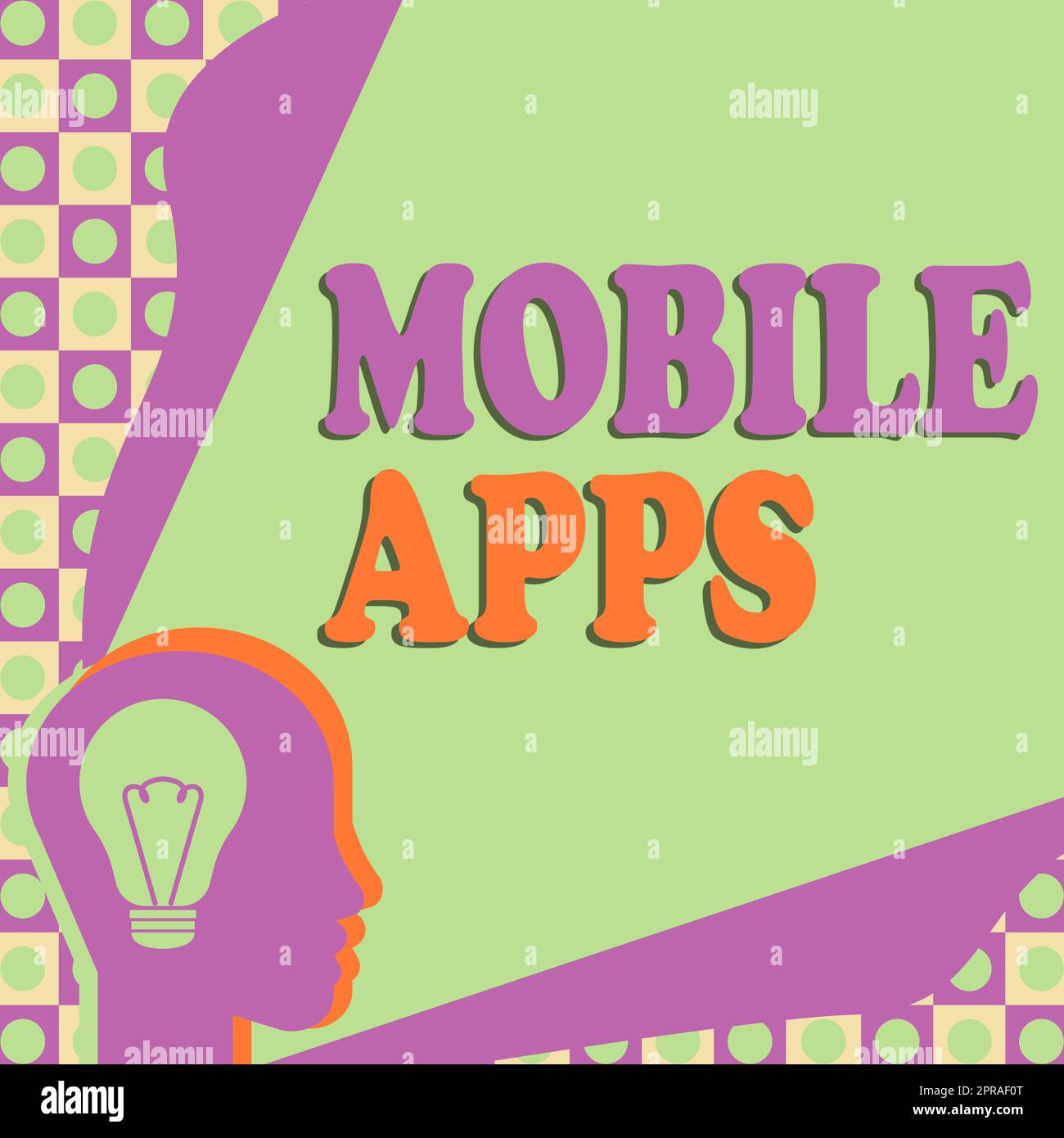 Handwriting text Mobile Apps. Business overview small programs are made ...