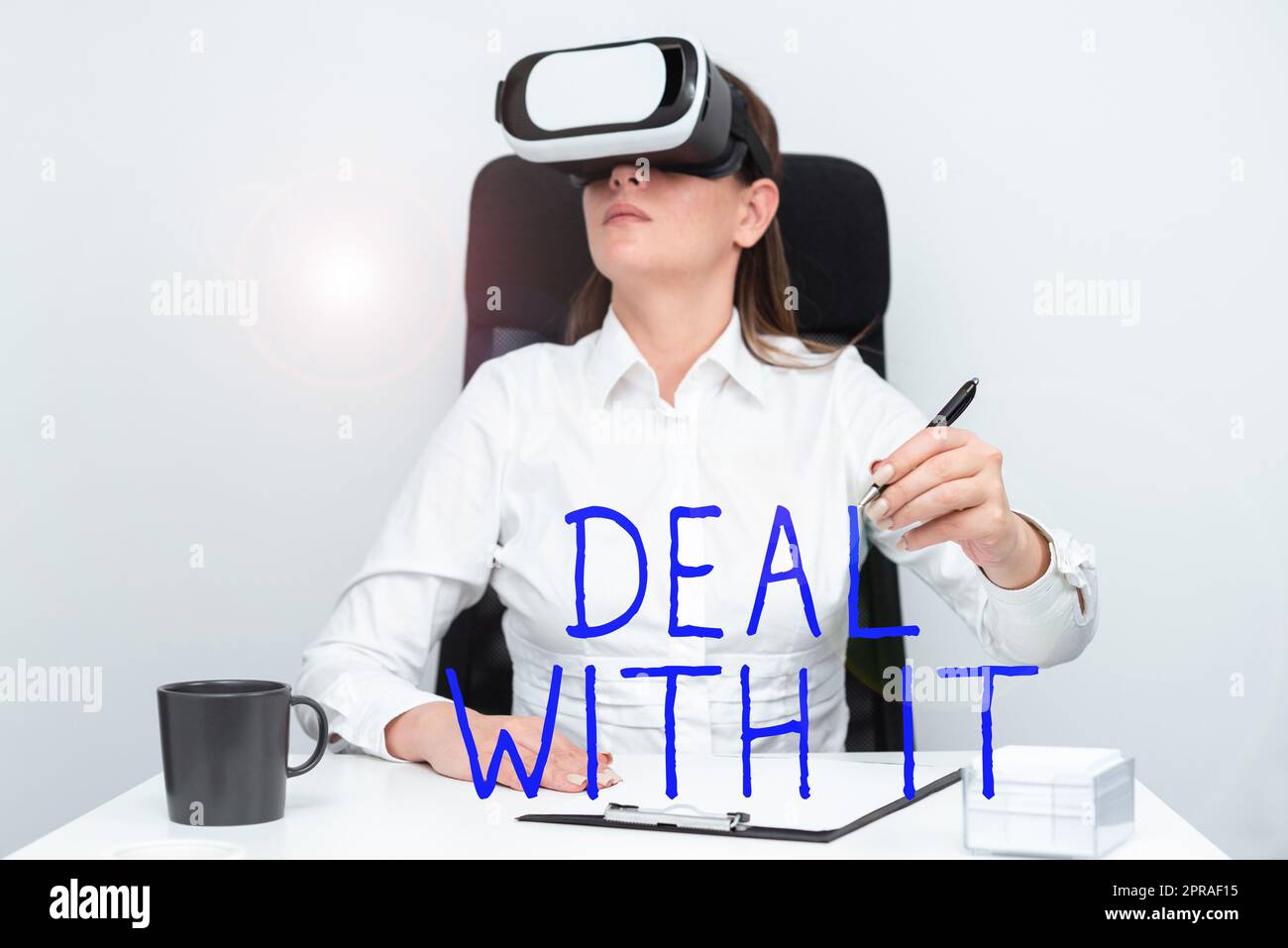 Text caption presenting Deal With It. Internet Concept Adapt to some ...