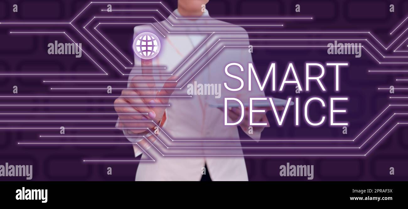 Inspiration showing sign Smart Device. Internet Concept Electronic ...