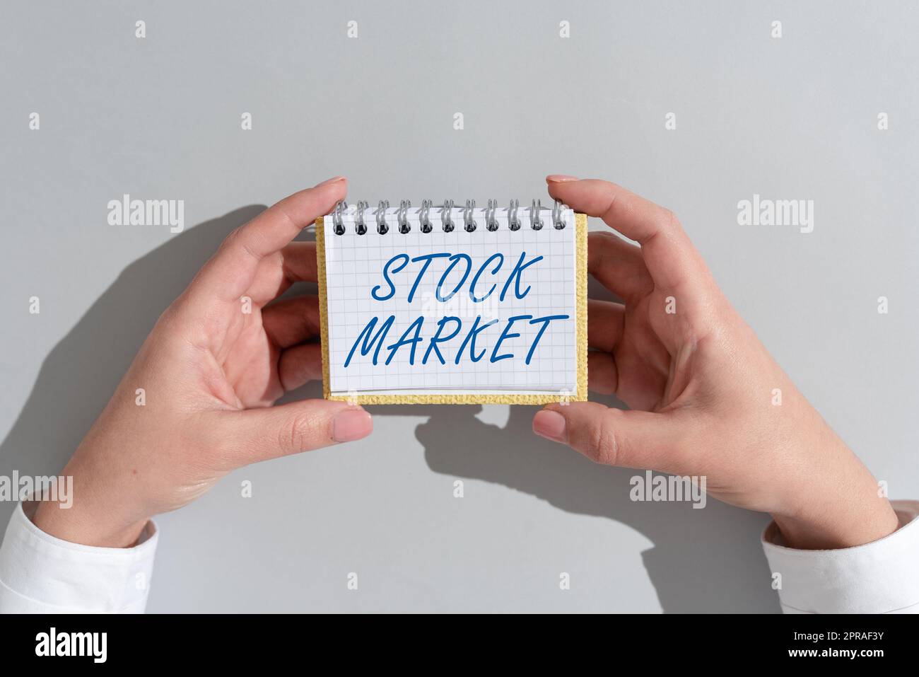 Text caption presenting Stock Market. Business approach Particular ...