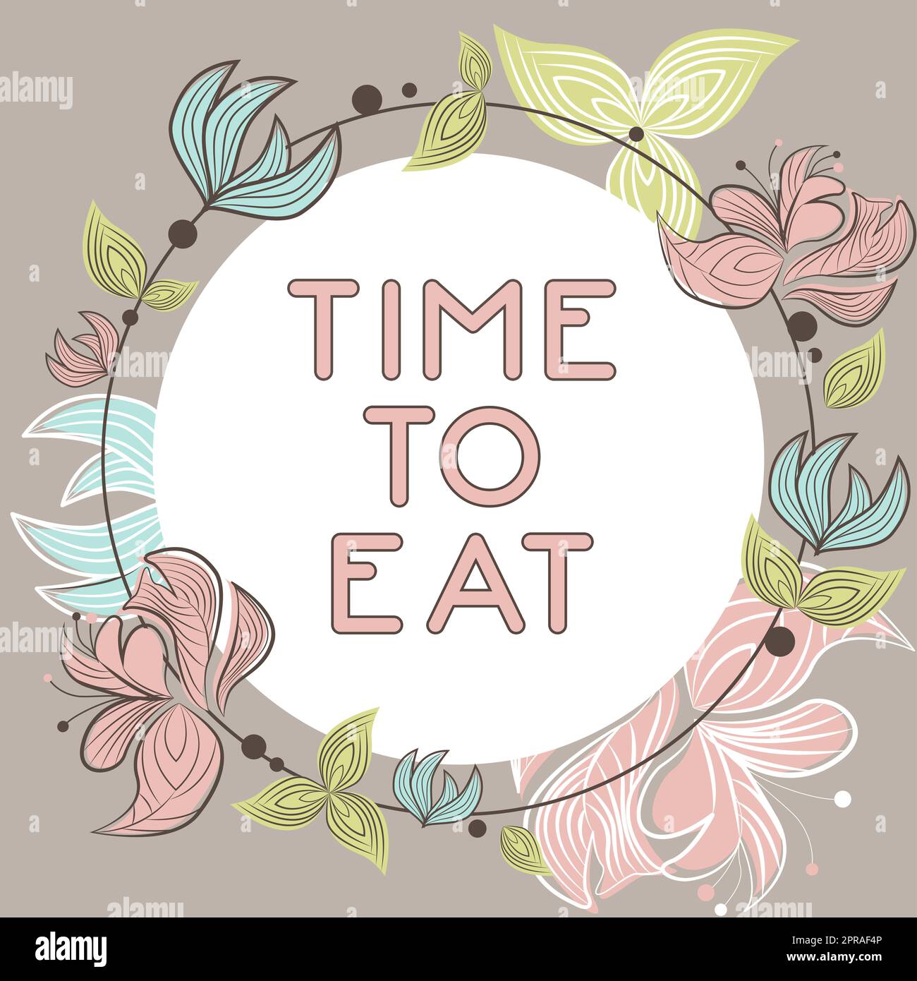 Sign displaying Time To Eat. Business idea Right moment to enjoy a meal ...