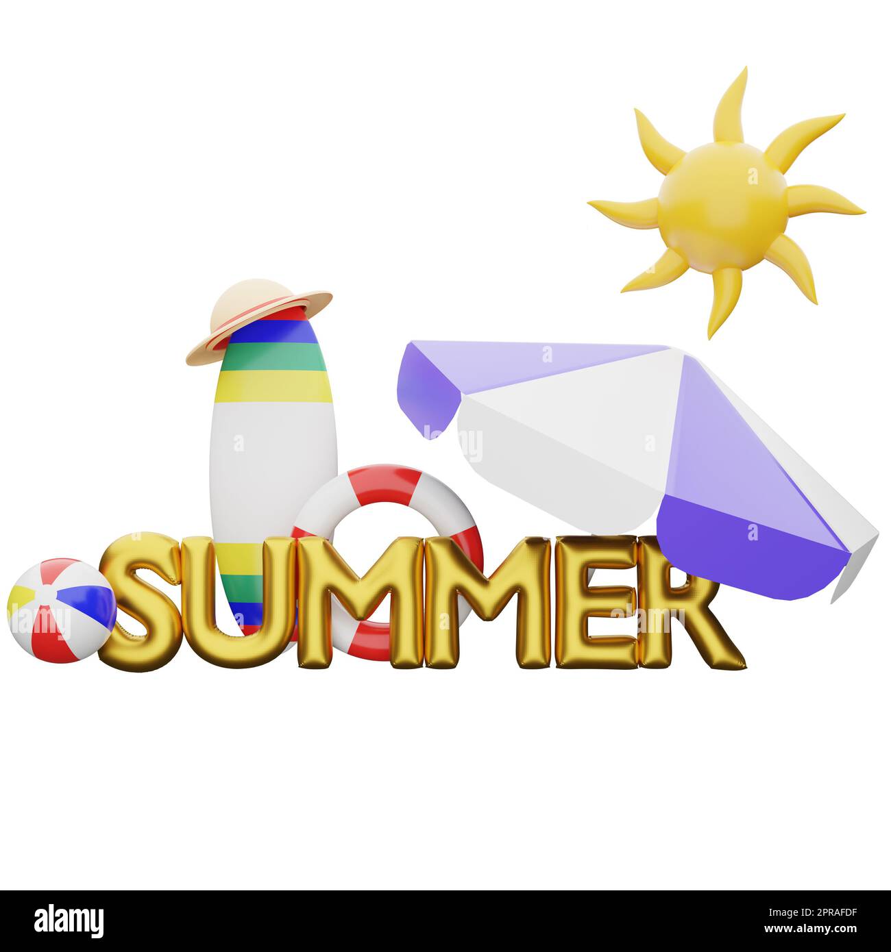 Summer concept illustration Stock Photo - Alamy