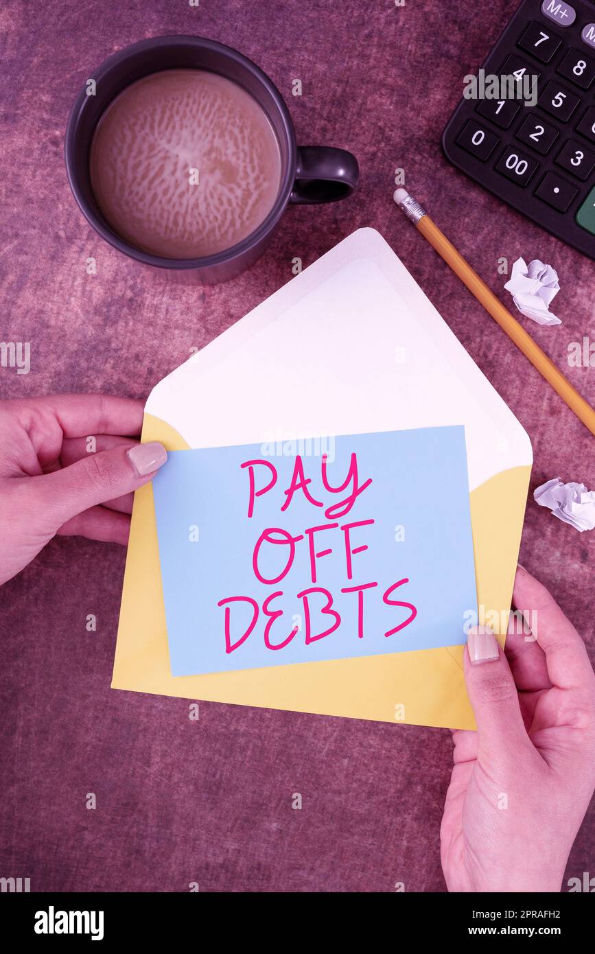 Credit management woman holding hi-res stock photography and images - Alamy