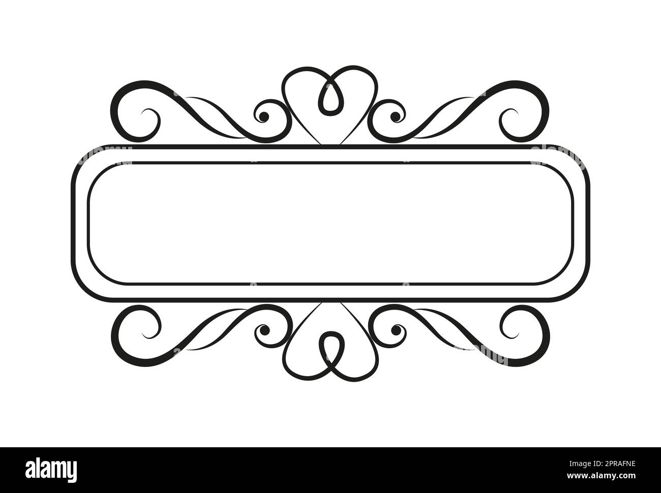 Blank template for text, isolated text box, vector ornaments ...