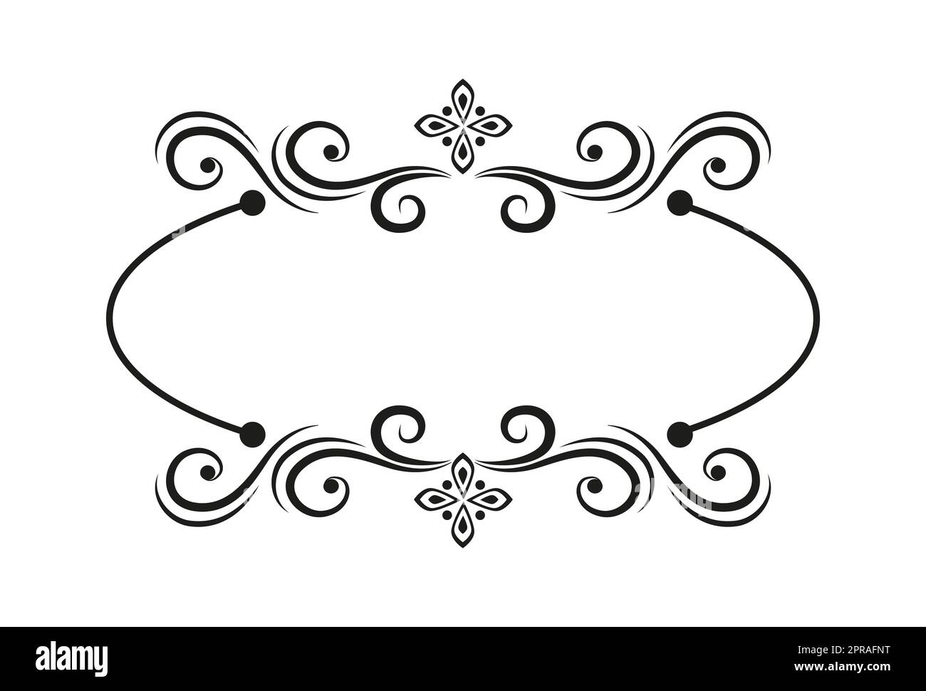 Blank template for text, isolated text box, vector ornaments ...