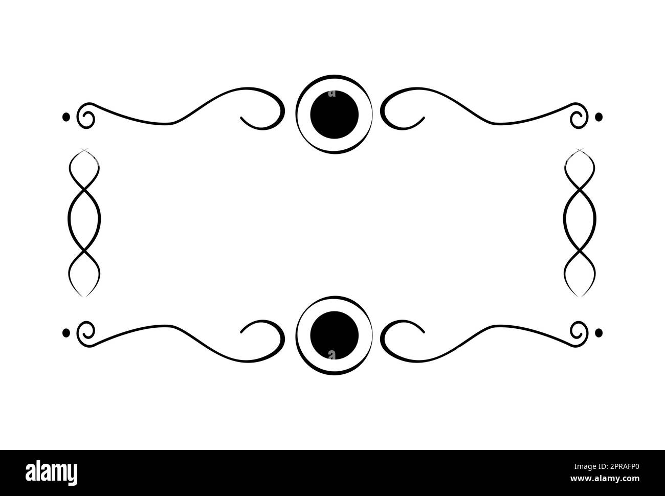 Blank template for text, isolated text box, vector ornaments ...