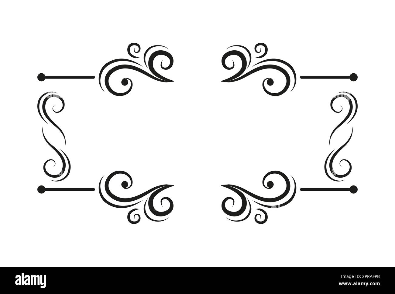 Blank template for text, isolated text box, vector ornaments ...