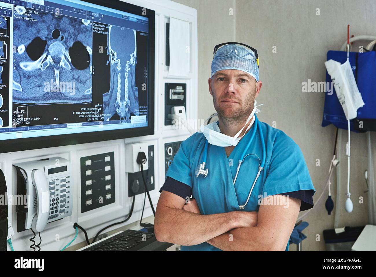 Theres only one way to find out whats wrong...Portrait of a male ...