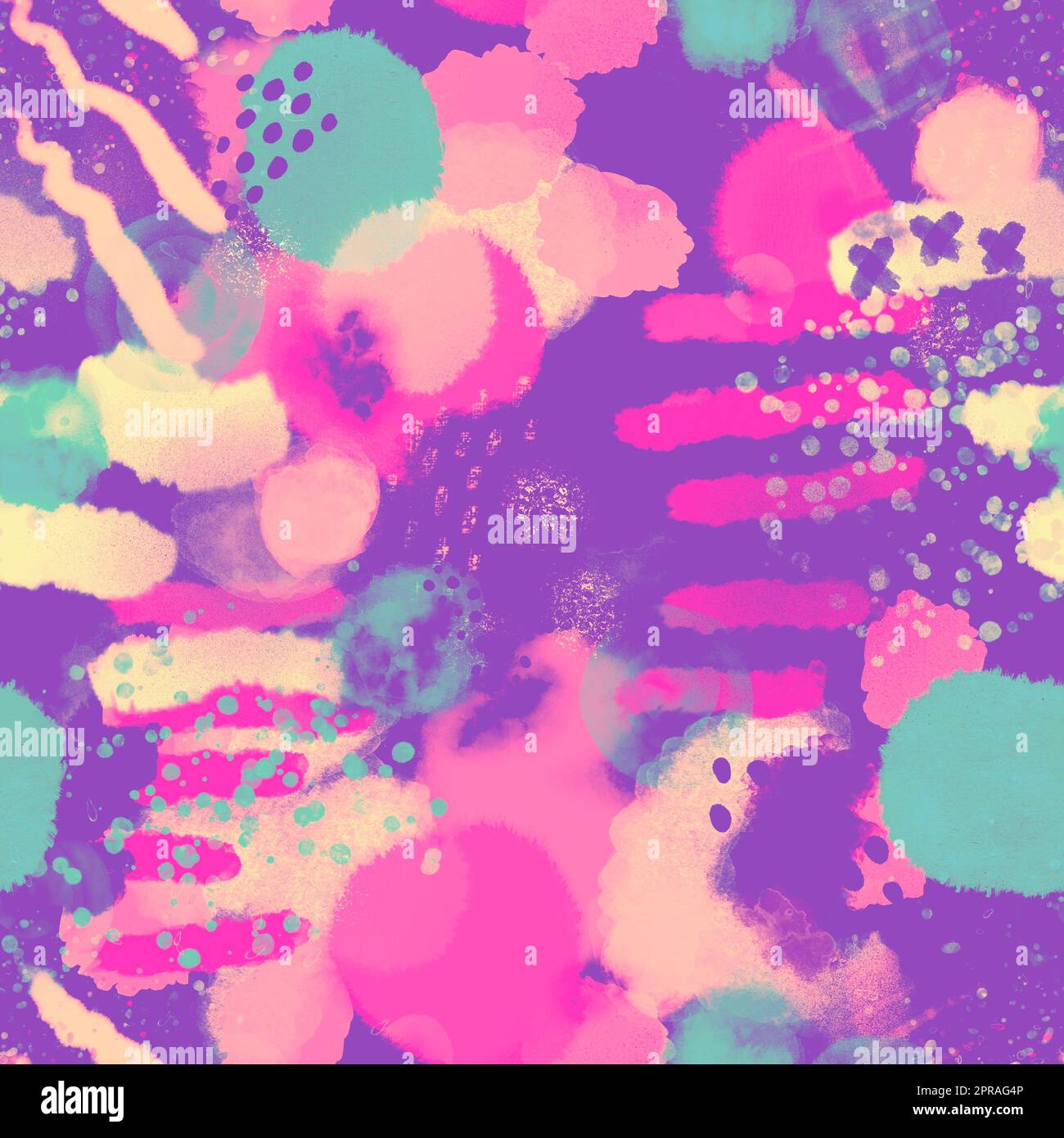 Abstract watercolor seamless paint spots pattern for wrapping paper and ...