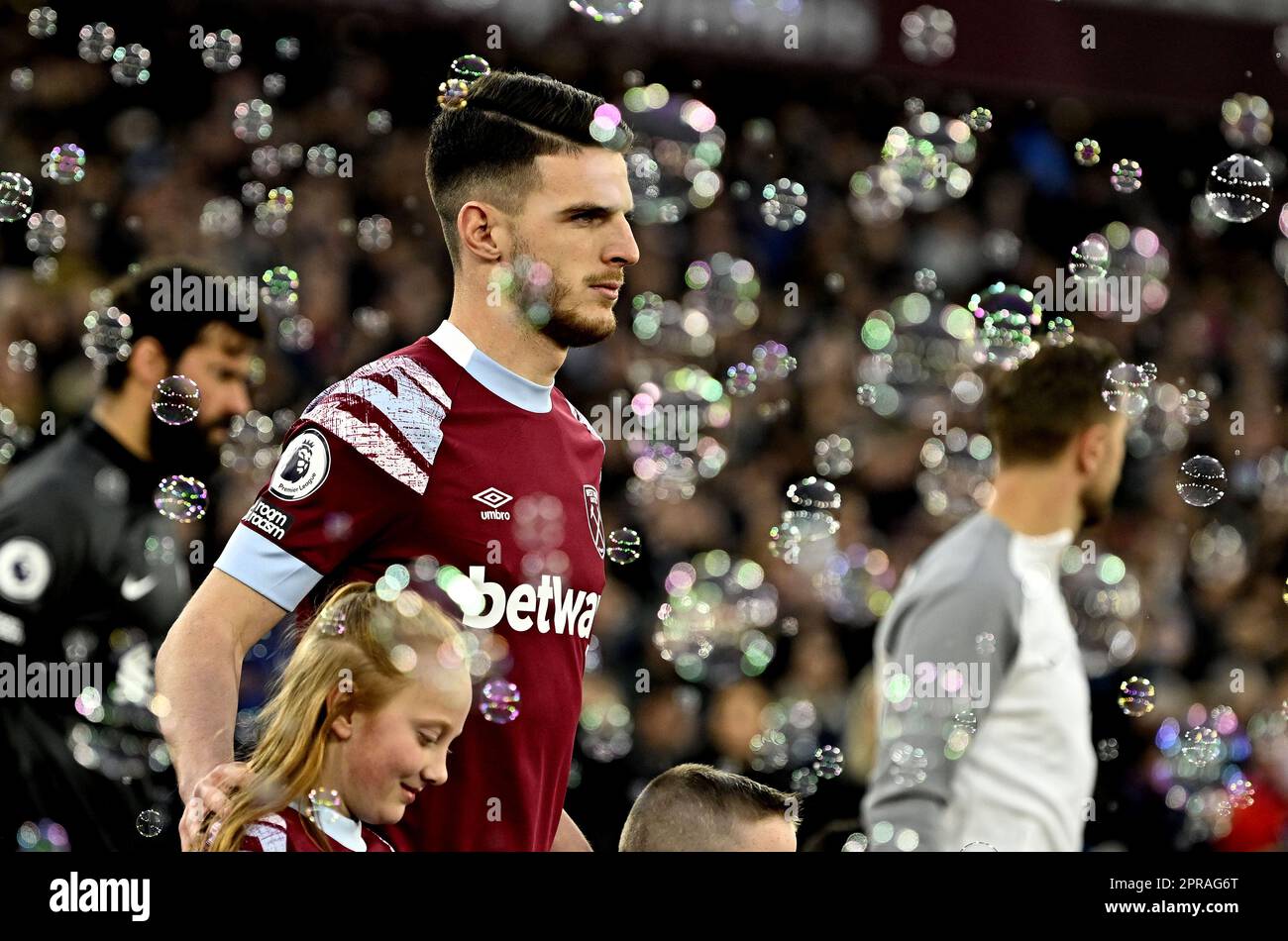 London, UK. 26th Apr, 2023. during the West Ham vs Liverpool Premier ...