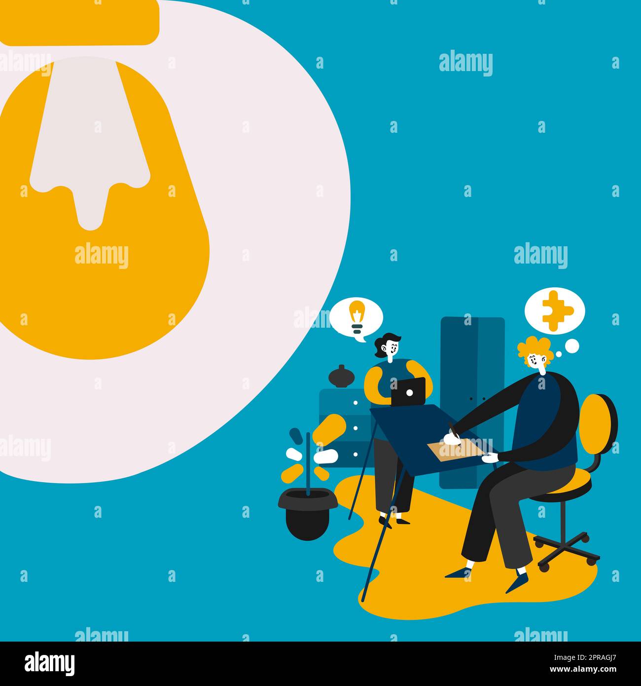 Partners Sharing New Wonderful Ideas For Skill Improvement Discussing ...