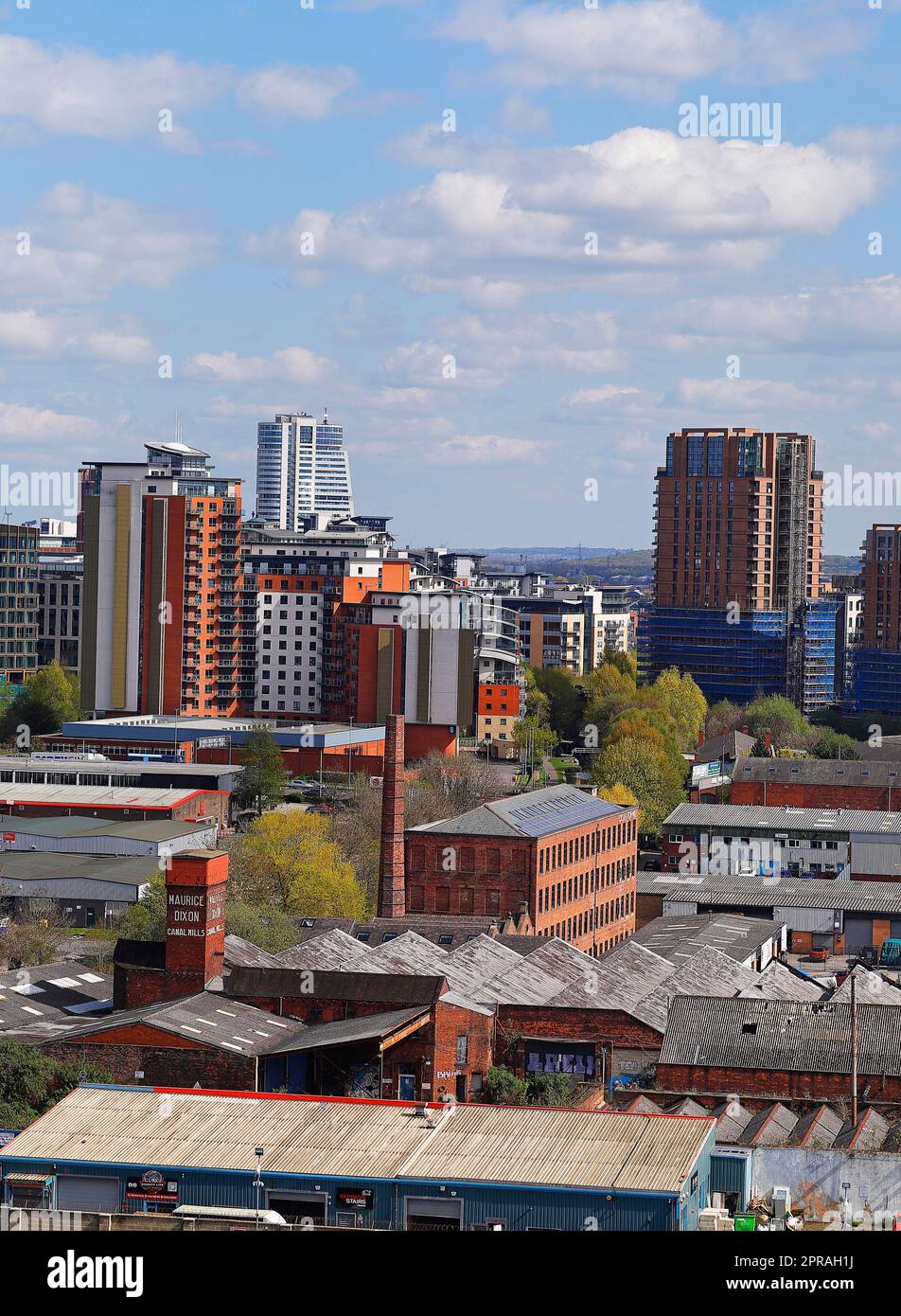 A view of Leeds City Centre with Castleton Mill,Bridgewater Place,City ...