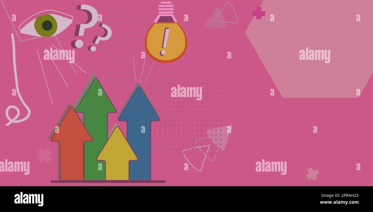 Arrow System Pointing Upwards Symbolizing Successful Project Completion ...