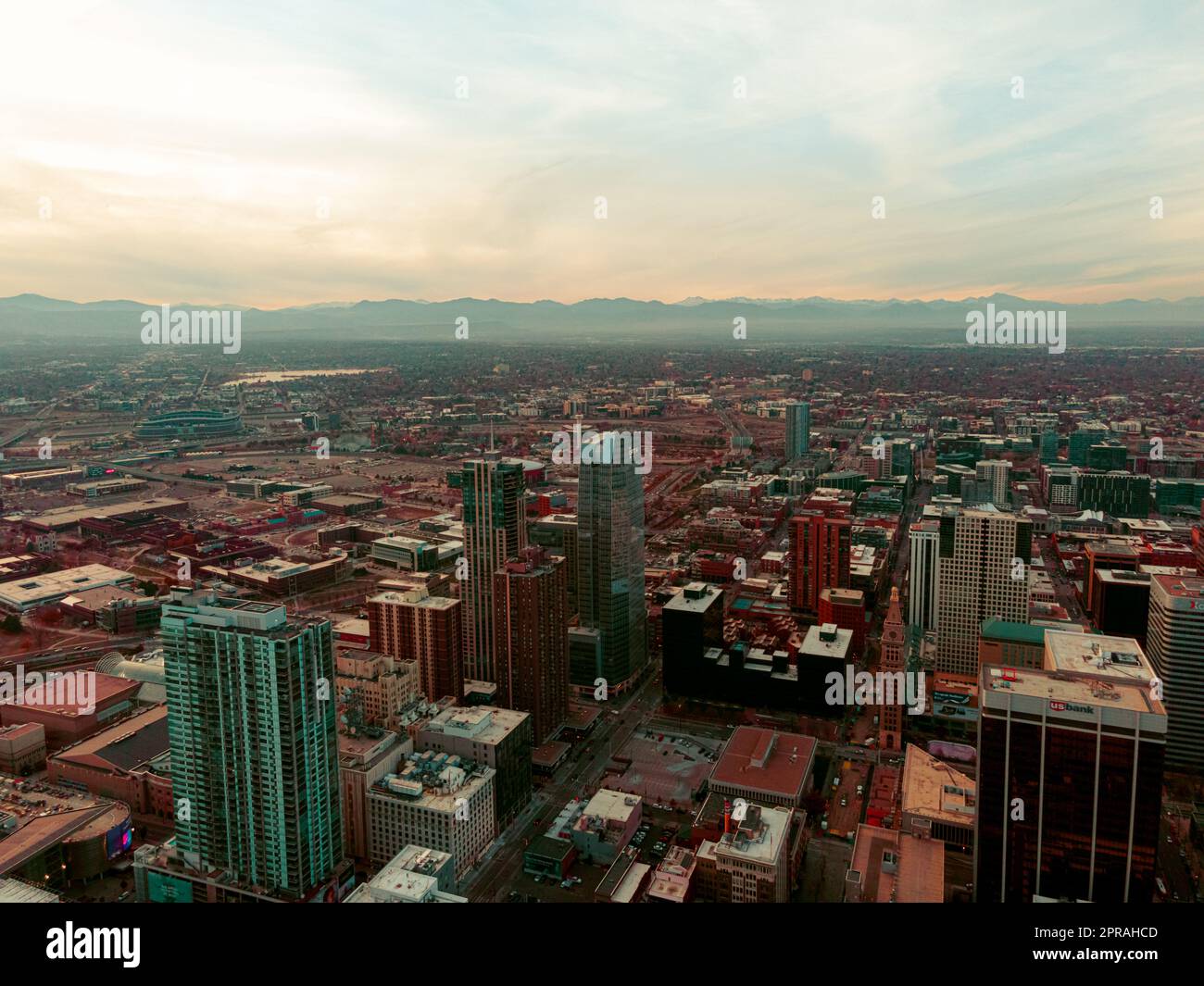 Denver city drone hi-res stock photography and images - Alamy