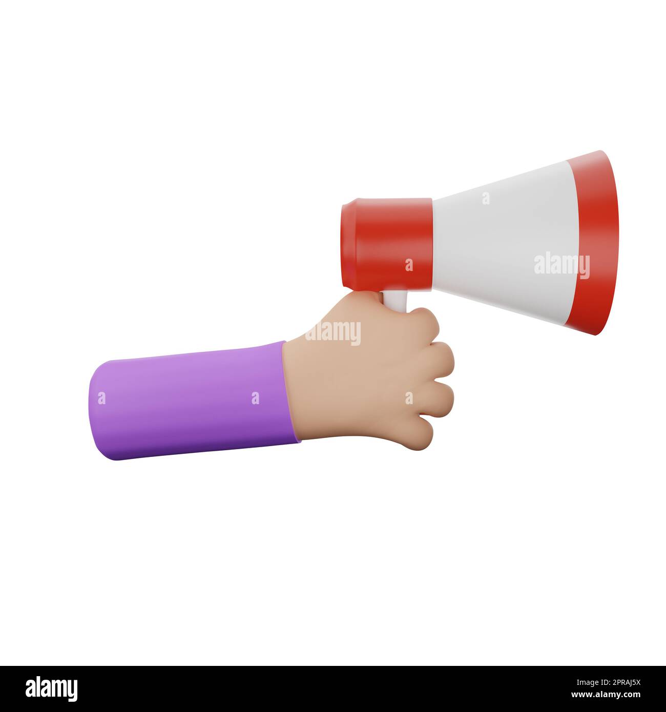 Hand holding megaphone microphone hi-res stock photography and images ...