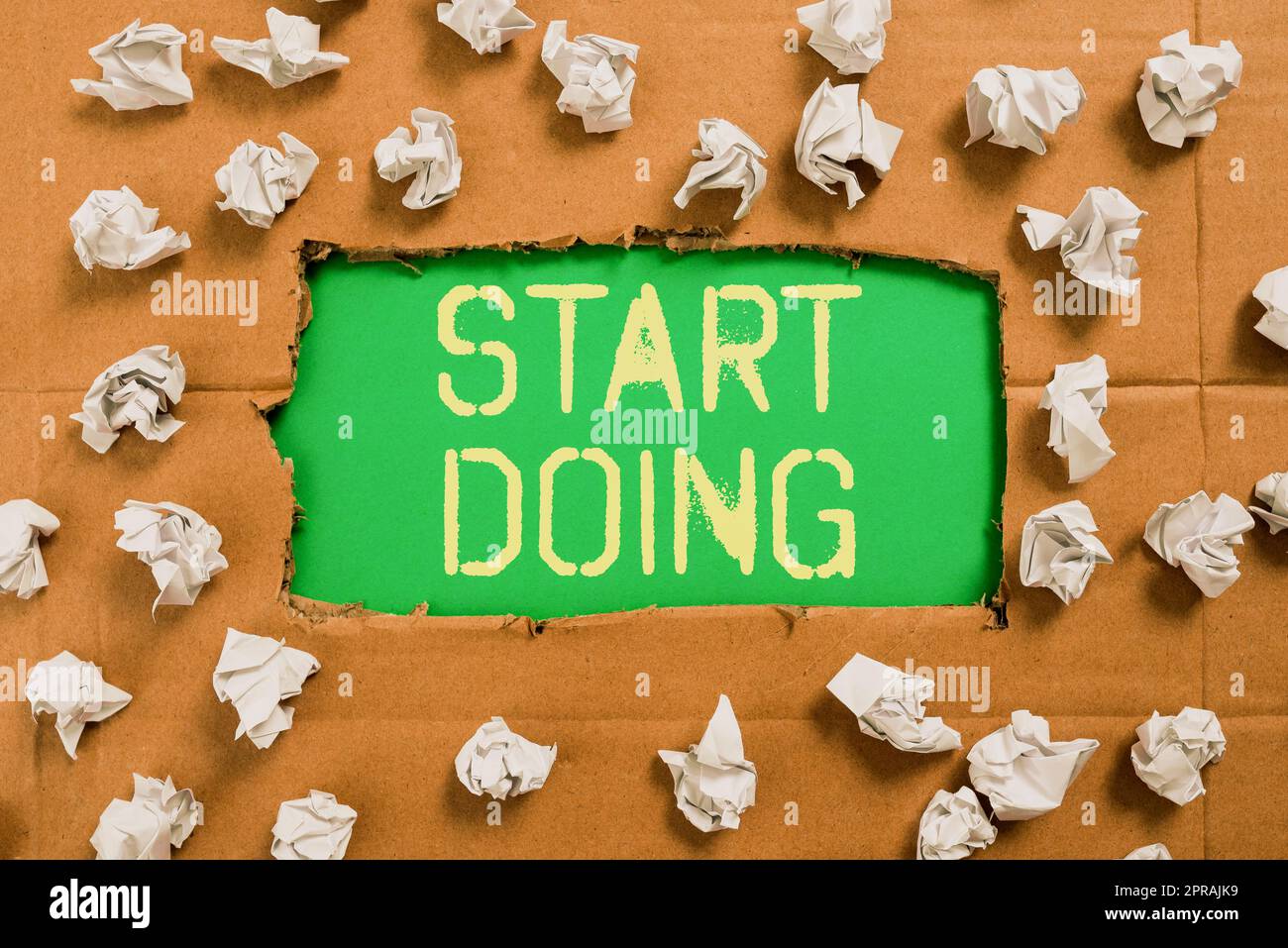 Conceptual caption Start Doing. Business overview asking someone to go ...