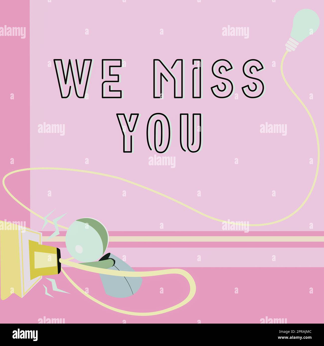 Text Caption Presenting We Miss You Internet Concept Feeling Sad Because You Are Not Here