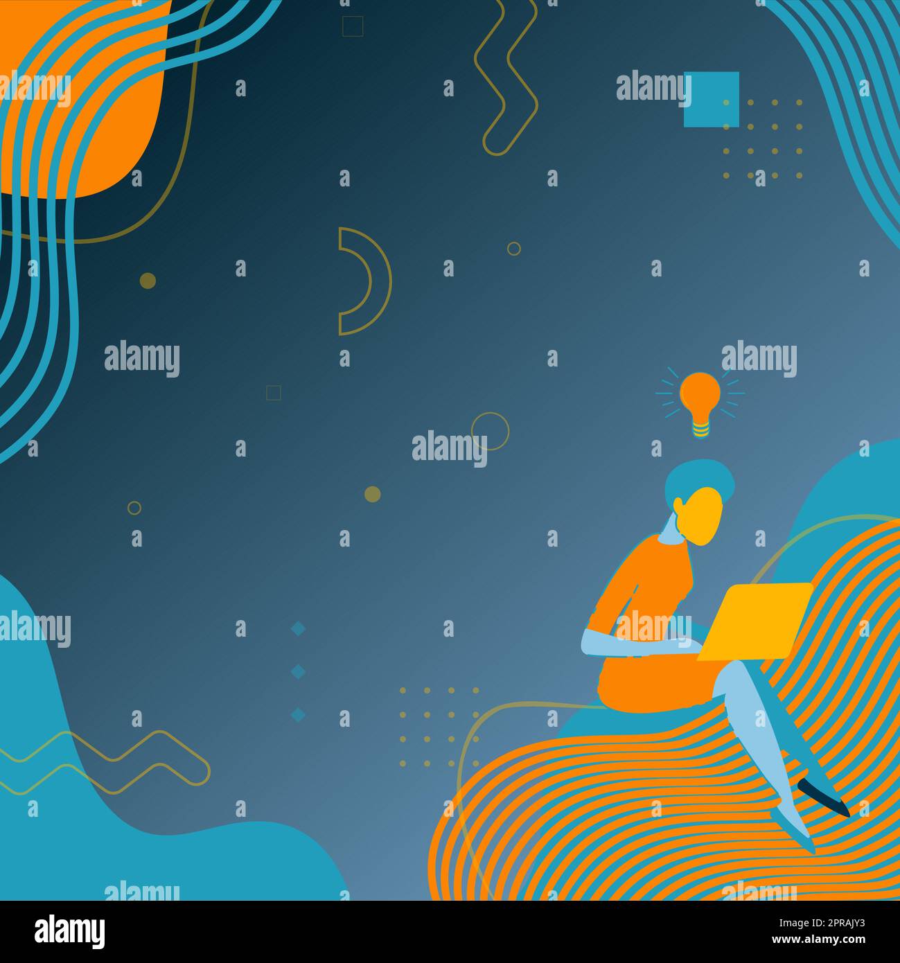 Woman Sitting With Laptop Actively Accomplishing Work From Home With ...