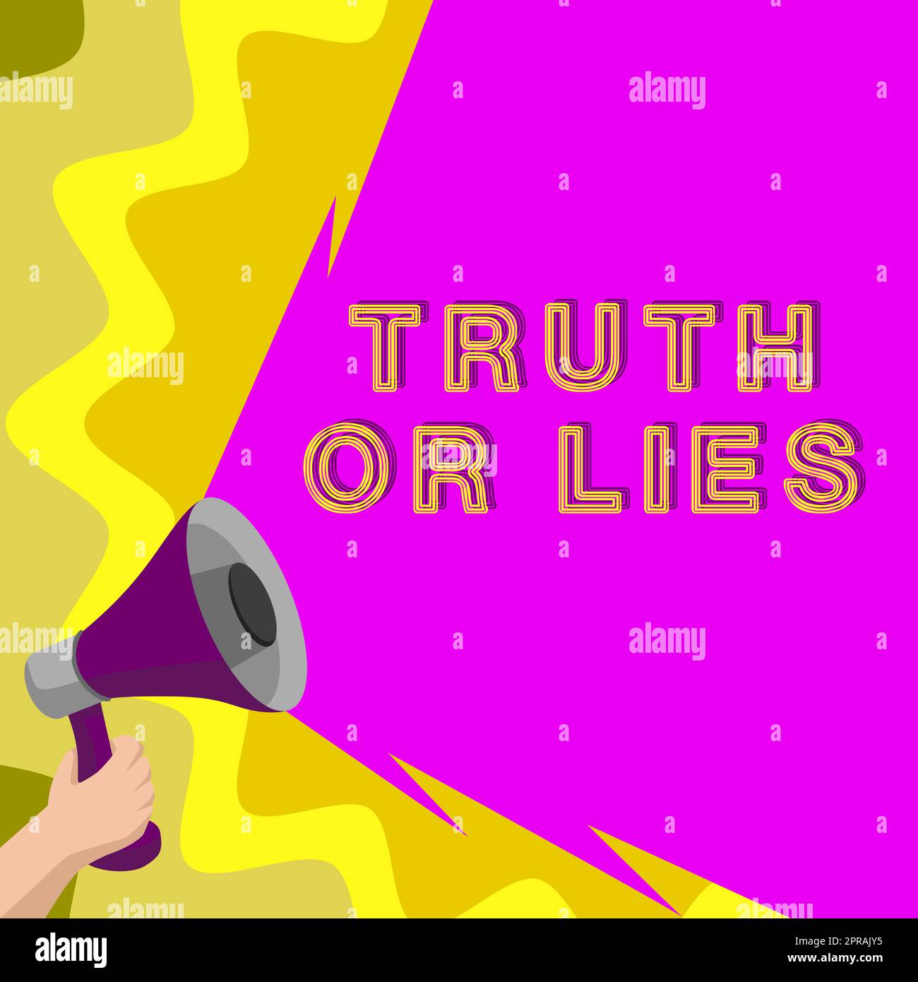 Hand writing sign Truth Or Lies. Business overview Decide between a ...