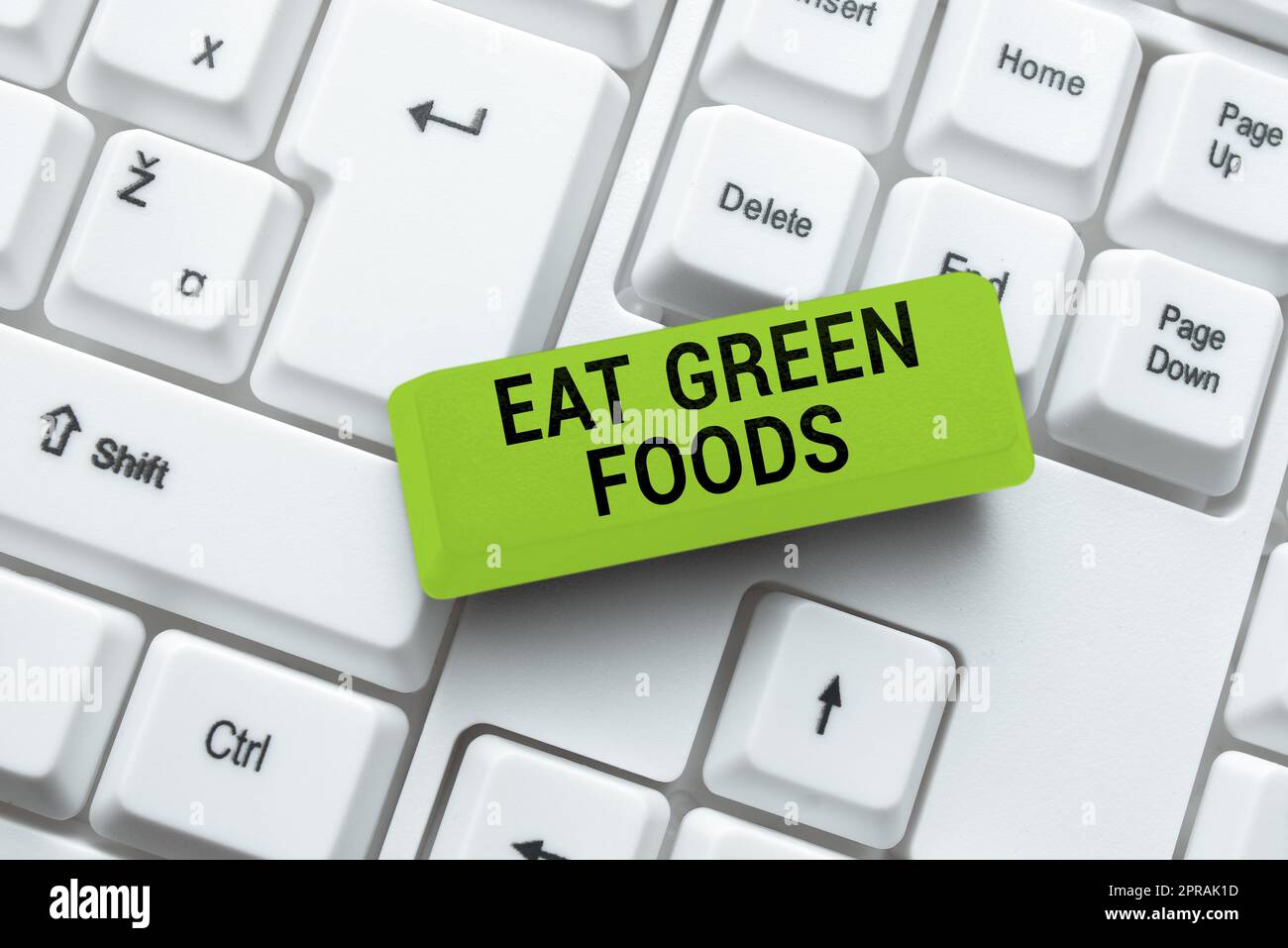 Writing displaying text Eat Green Foods. Concept meaning Eating more ...