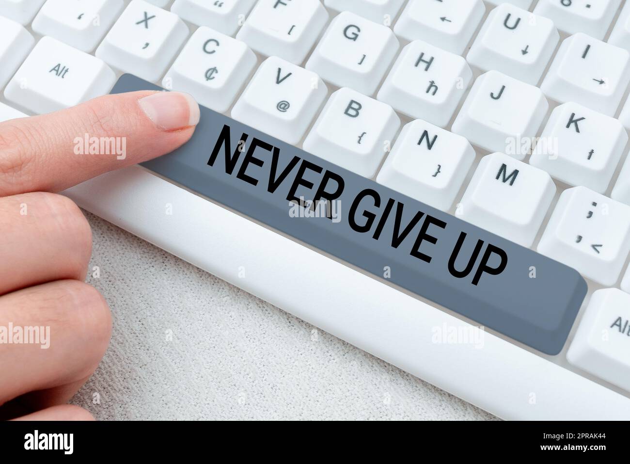 Sign displaying Never Give Up. Word for Keep trying until you succeed ...