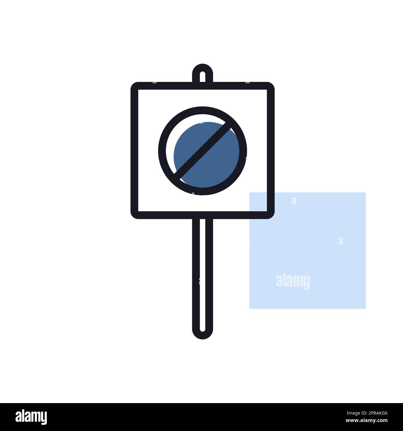 Placard, big sign, banner, card vector icon. Demonstration, protest ...