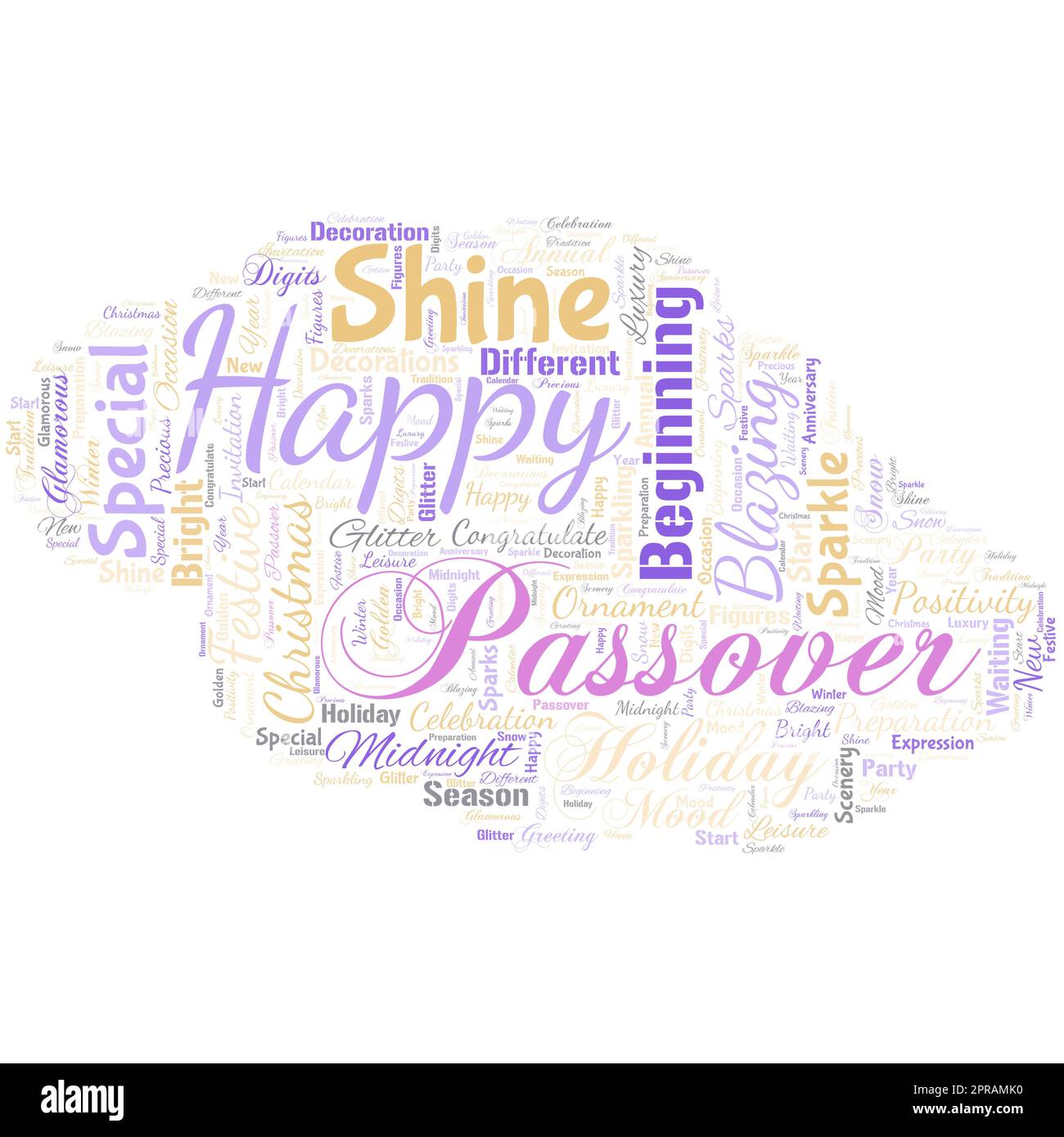 Big word cloud in the shape of UFO with words Happy Passover Stock ...