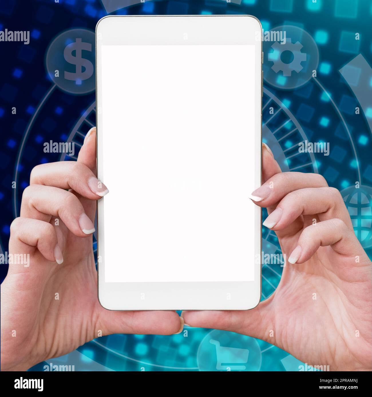 Mobile Phone Screen With Important Ideas On It And Note Sticked On It ...
