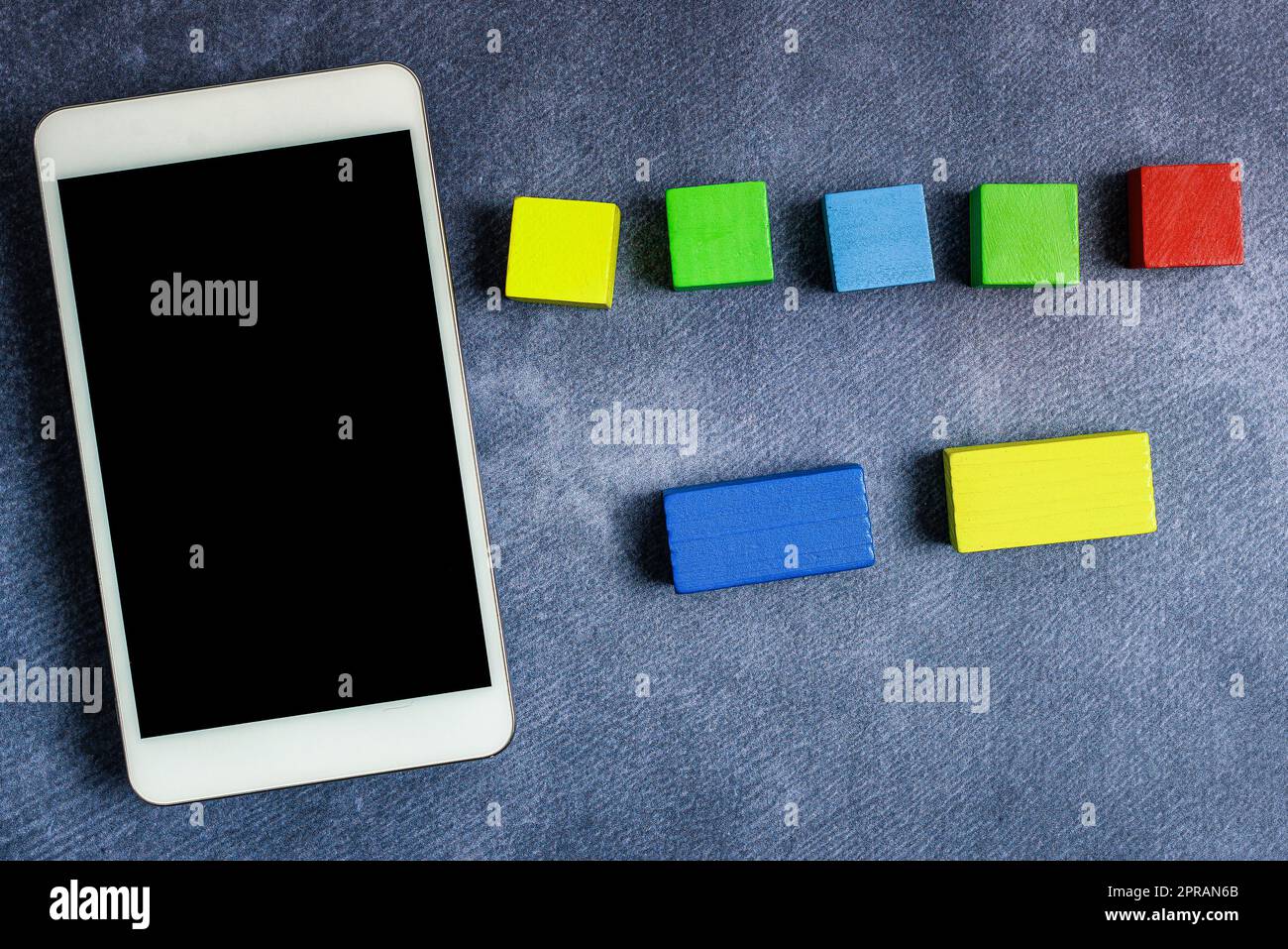 Mobile Phone With Important Message On Desk With Empty Notebook And ...