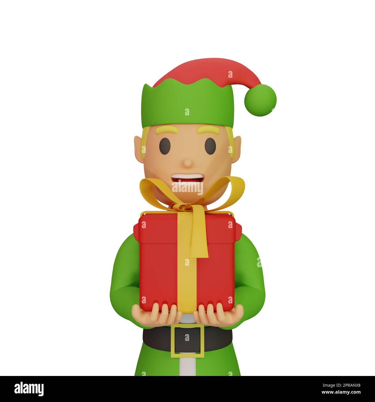santa elves character with christmas and new year concept Stock Photo ...