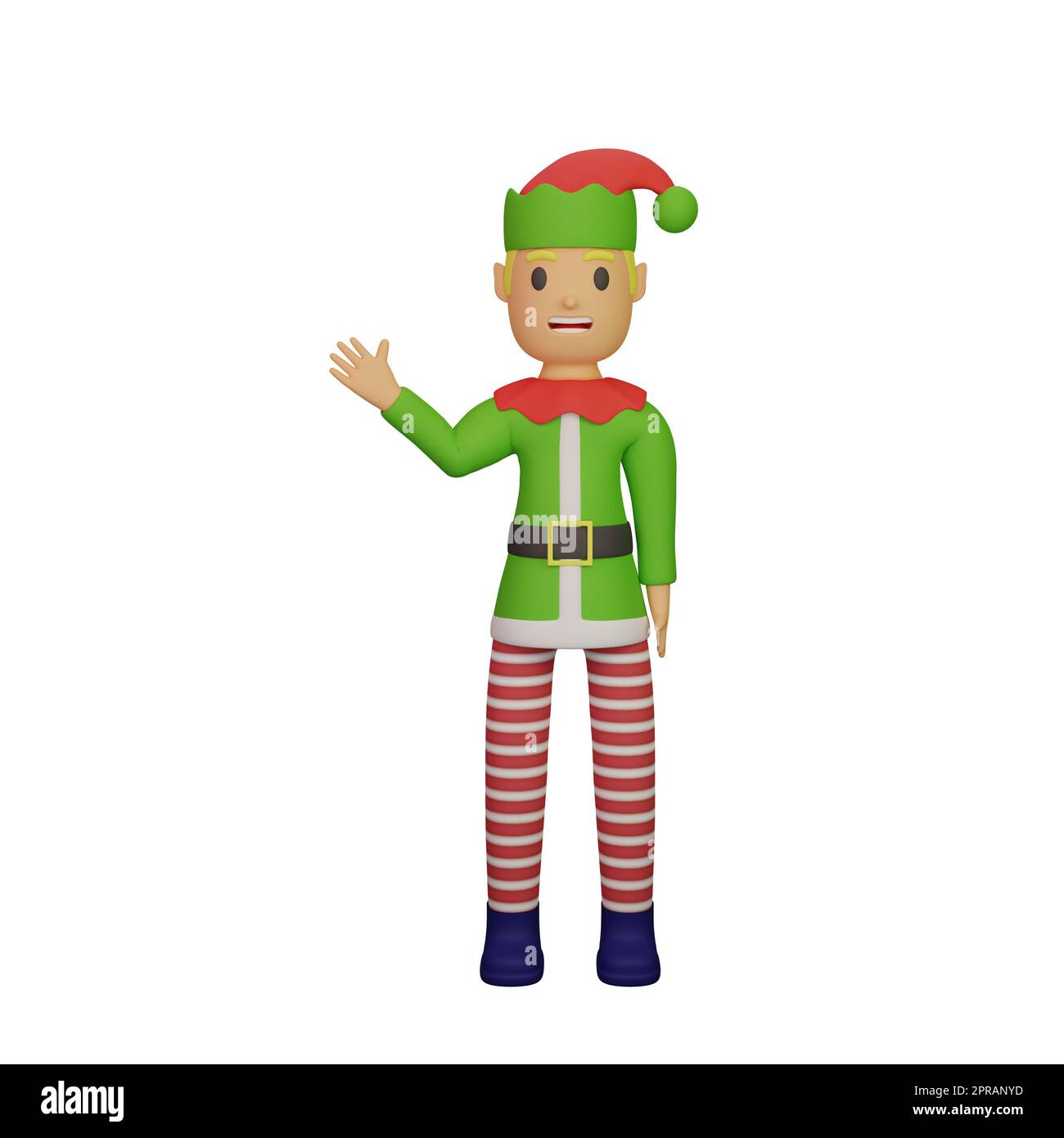 santa elves character with christmas and new year concept Stock Photo ...