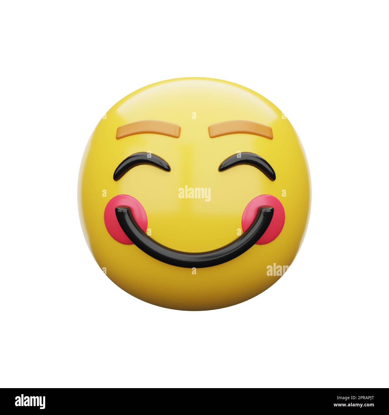 3d emoji Smiling Face Stock Photo - Alamy