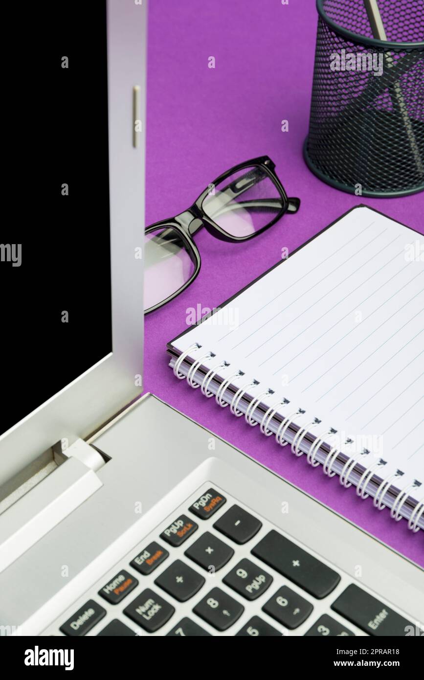 Colorful Office Supplies Bright Workplace Stuff Workshop Materials Work ...