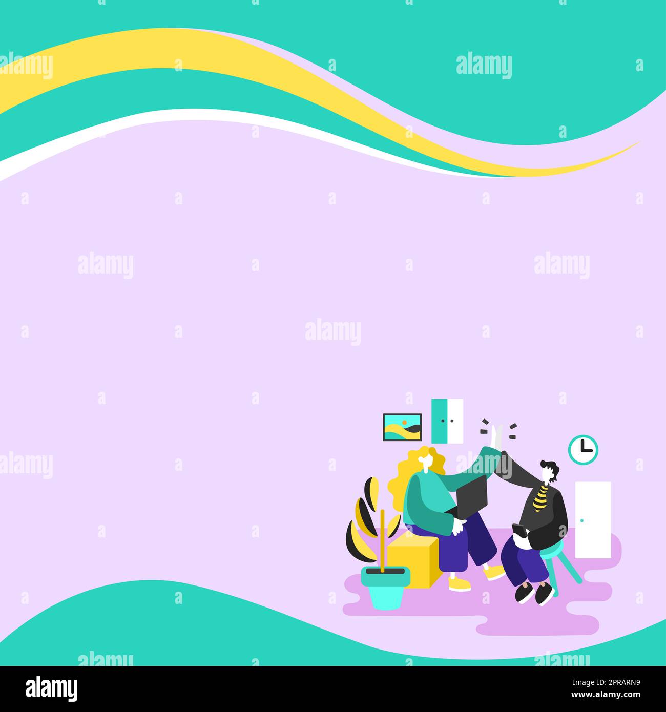 Office workers cartoon hi-res stock photography and images - Alamy