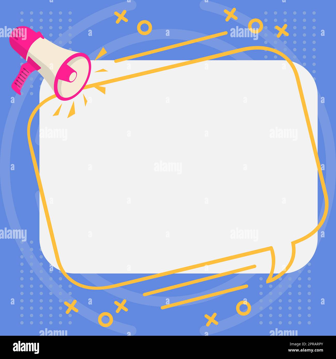 Megaphone Drawing With Conversation Bubble Showing New Announcement ...