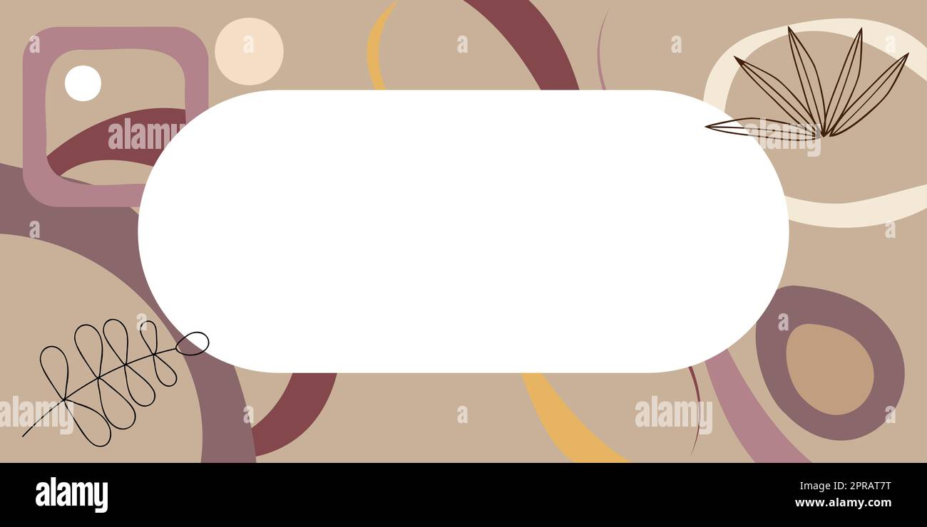 Frame With Leaves And Forms Around And Important Announcements Inside ...