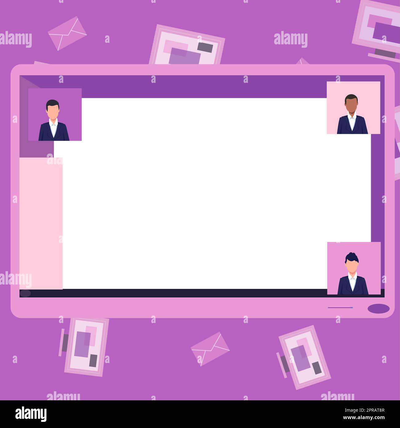 Illustration Of Couple Presenting New Amazing Ideas Holding Notes ...