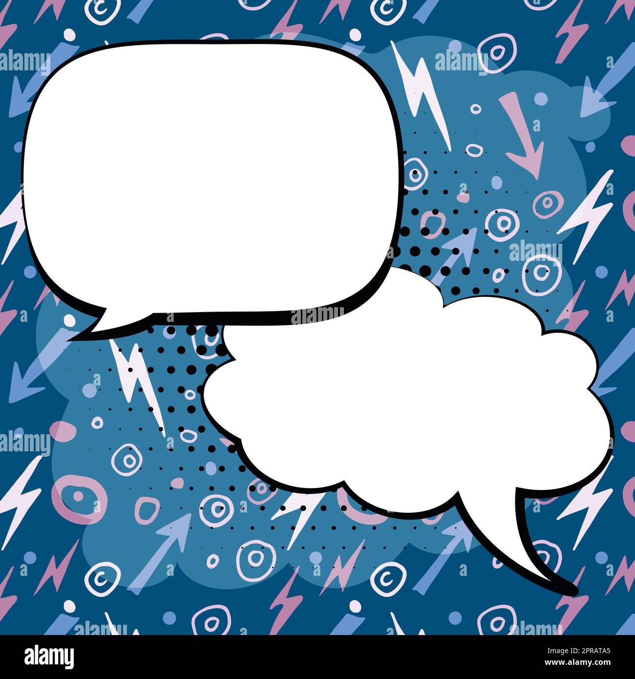 Comics Design Frames. Beautiful Photo Frame Set With Boom Bubbles For ...