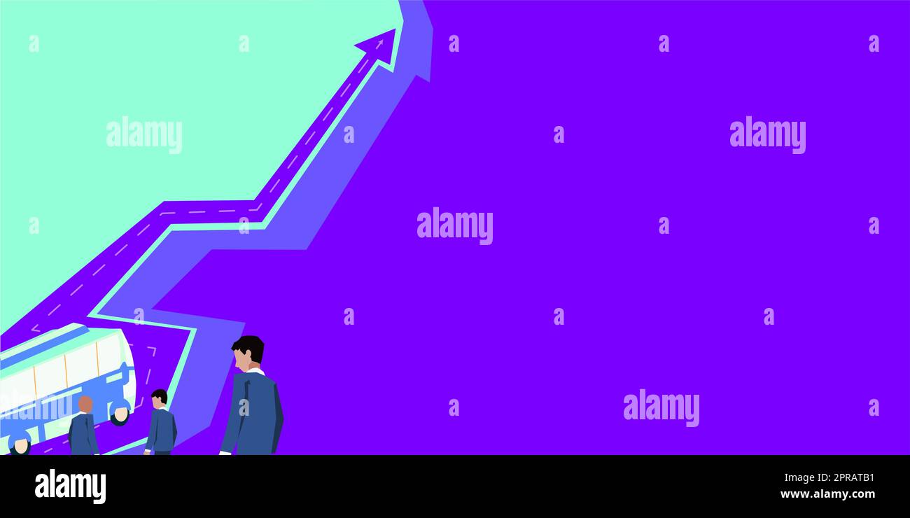 Teamwork for success. Bus business retreat trip for working ...