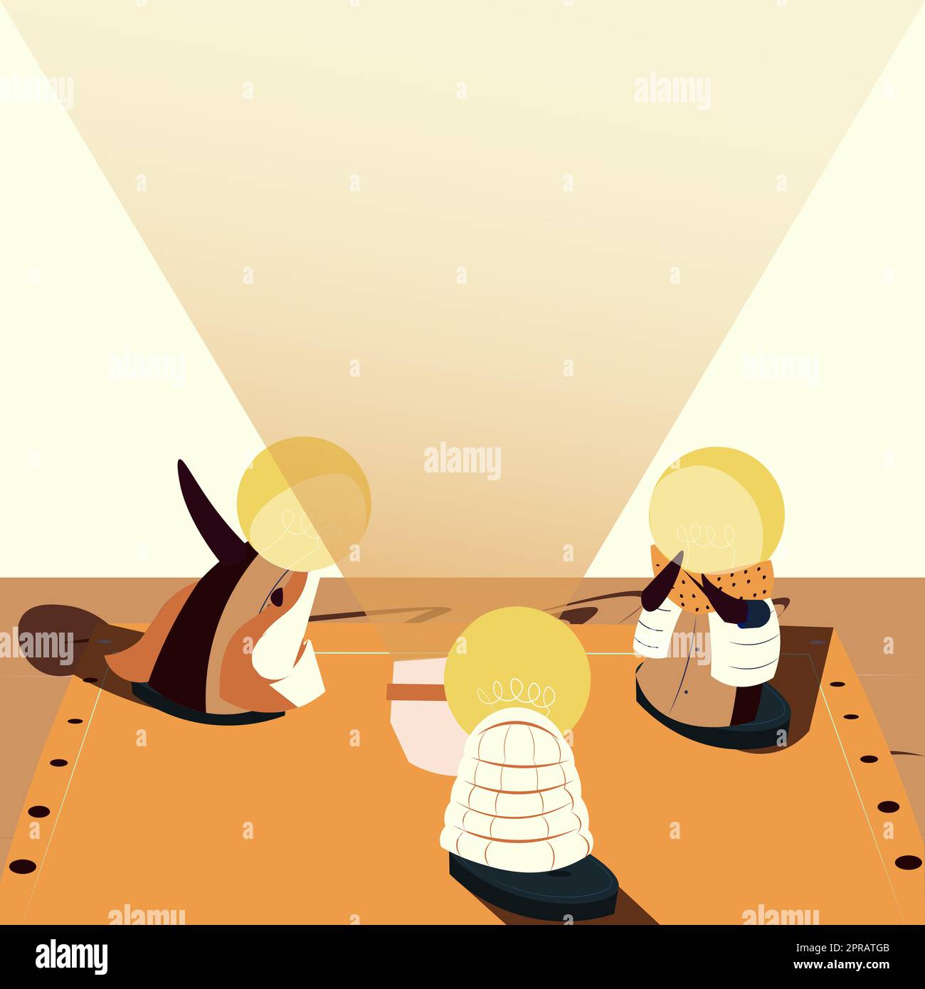 Abstract Brainstorming Problem Solutions, Careful Thinking Concept ...