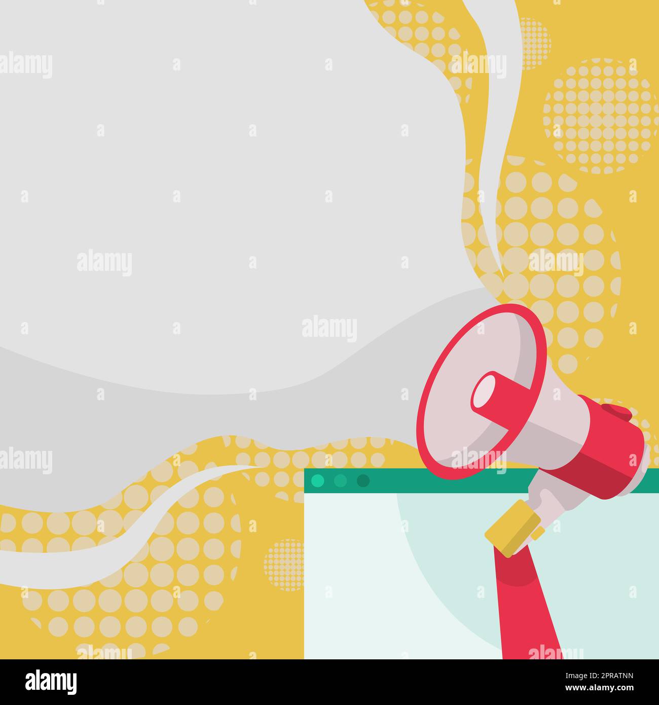 Illustration Of Hand Holding Megaphone Making Loudly Wonderful New ...