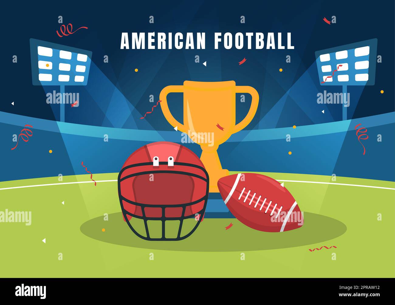 American Football Sports Player with The Game uses an Oval Shaped Ball ...