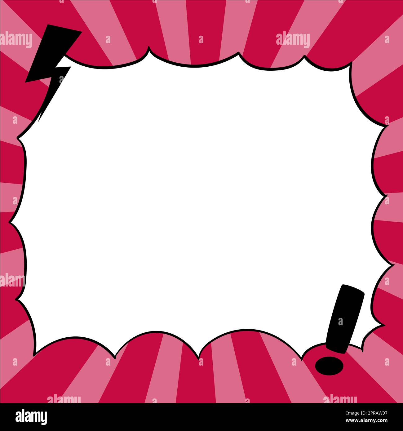 Comics Design Frames. Beautiful Photo Frame Set With Boom Bubbles For ...