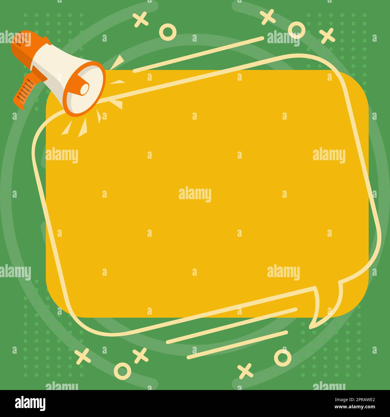 Megaphone Drawing With Conversation Bubble Showing New Announcement ...