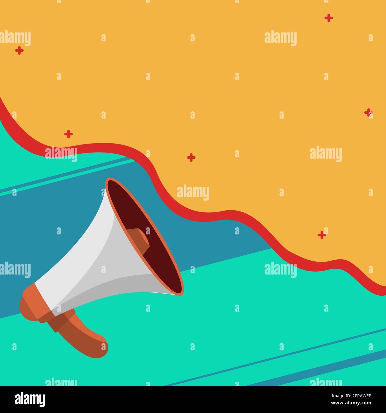 Megaphone Drawing With Conversation Bubble Showing New Announcement ...