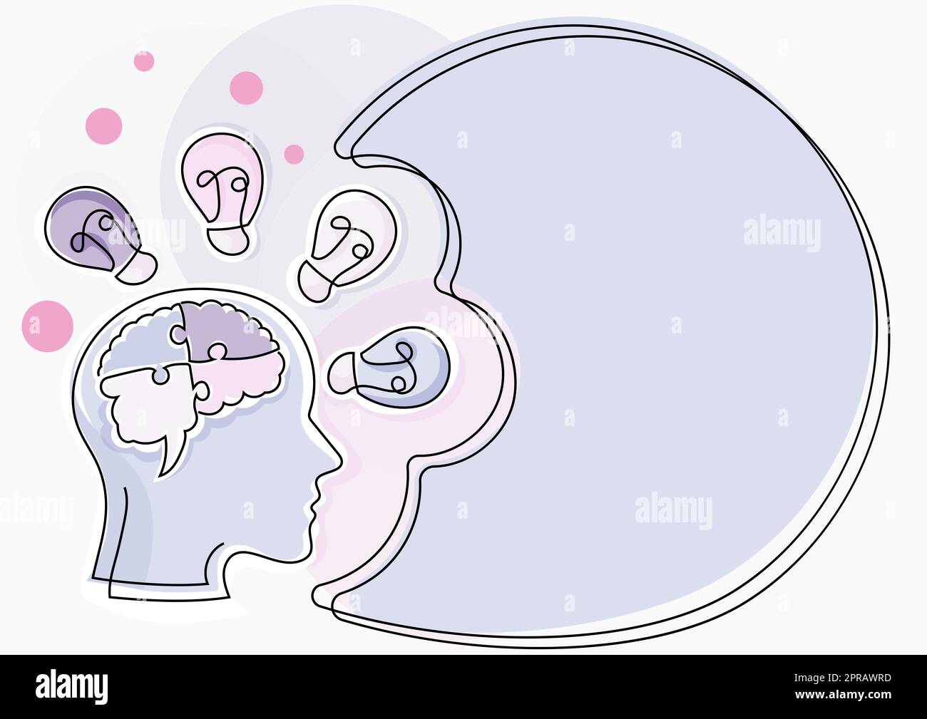 Brain cartoon creativity on Cut Out Stock Images & Pictures - Alamy
