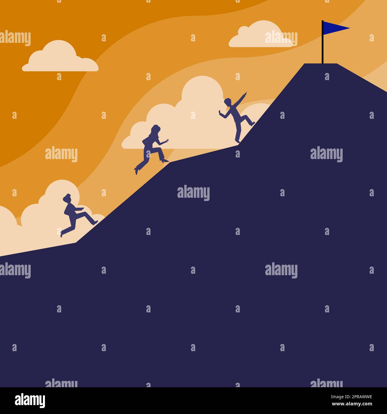 Business leadership cartoon people hi-res stock photography and images ...